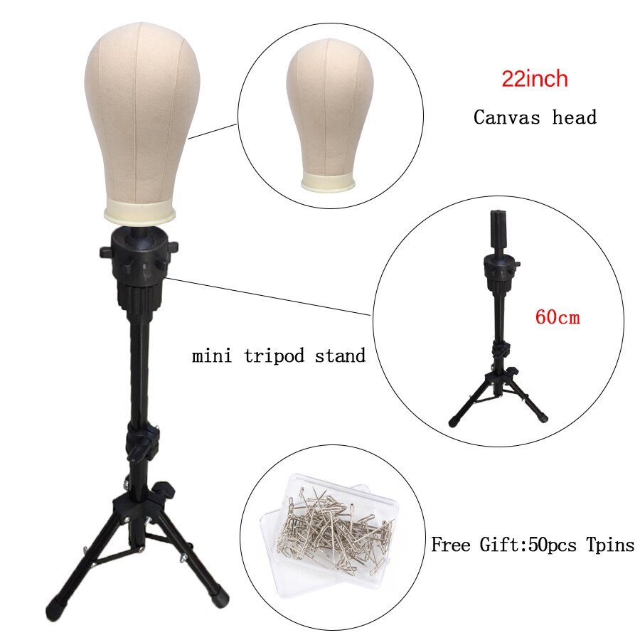 Alileader 21-25 zoll Block Mannequin kopf mit steh... – Vicedeal