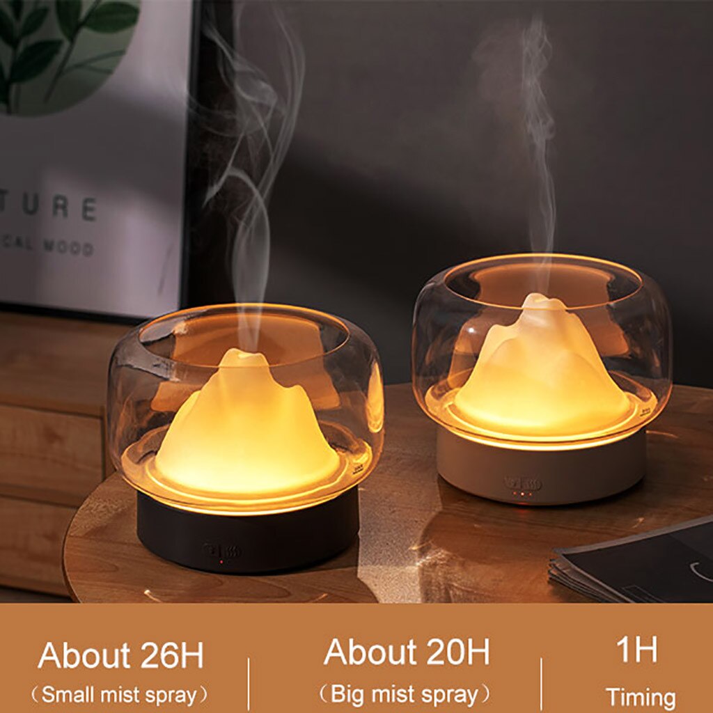 400ml usb luftfugter renser aroma diffuser damp ti... – Grandado