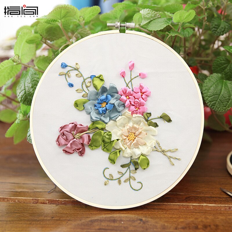 1 Pack Embroidery Flower Kit with Pattern+Instruct... – Grandado