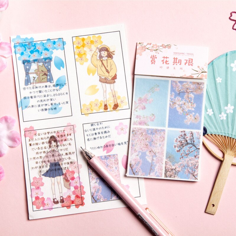 5 pcs/pack Cherry Appreciation series Decorative S... – Grandado