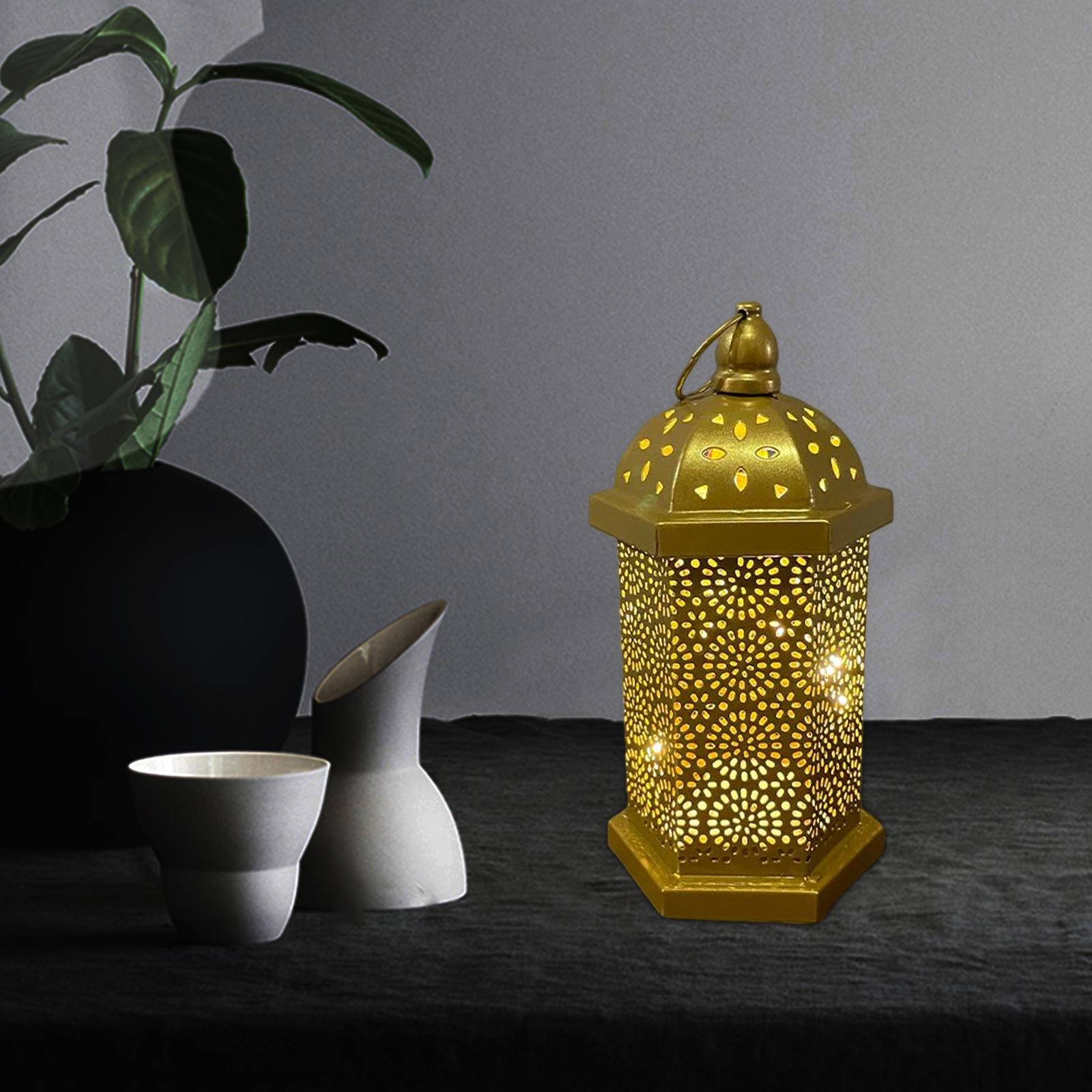 Hollow Carved Lantern Light Wrought Iron Decorativ... – Vicedeal