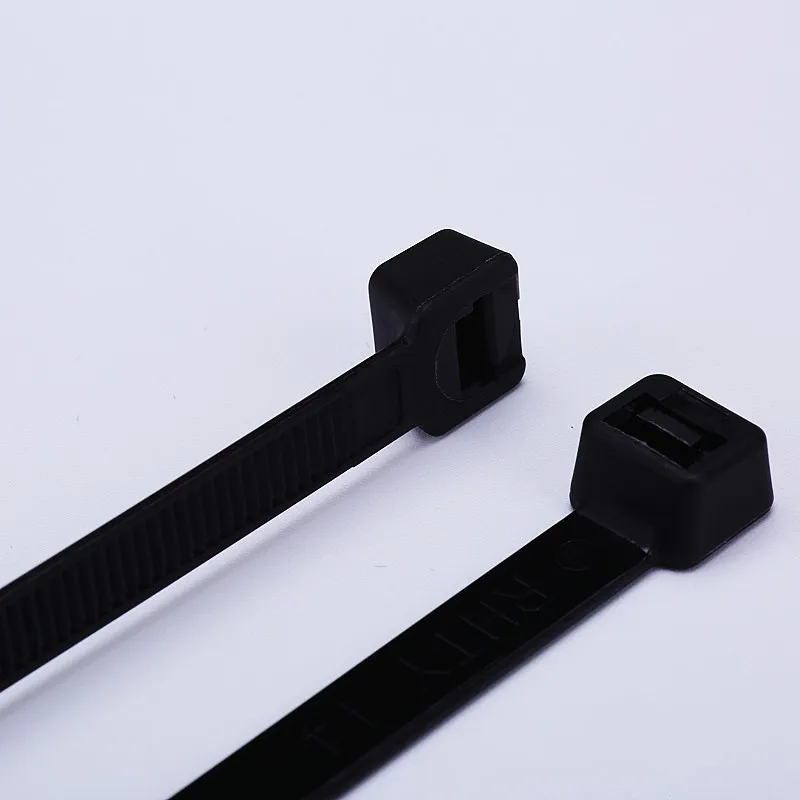 Self-locking plastic nylon tie 100 PCS black cable... – Grandado