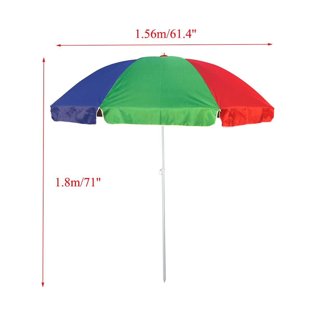 Outdoor Beach Parasol Patio Sunshade Garden Umbrel... – Grandado