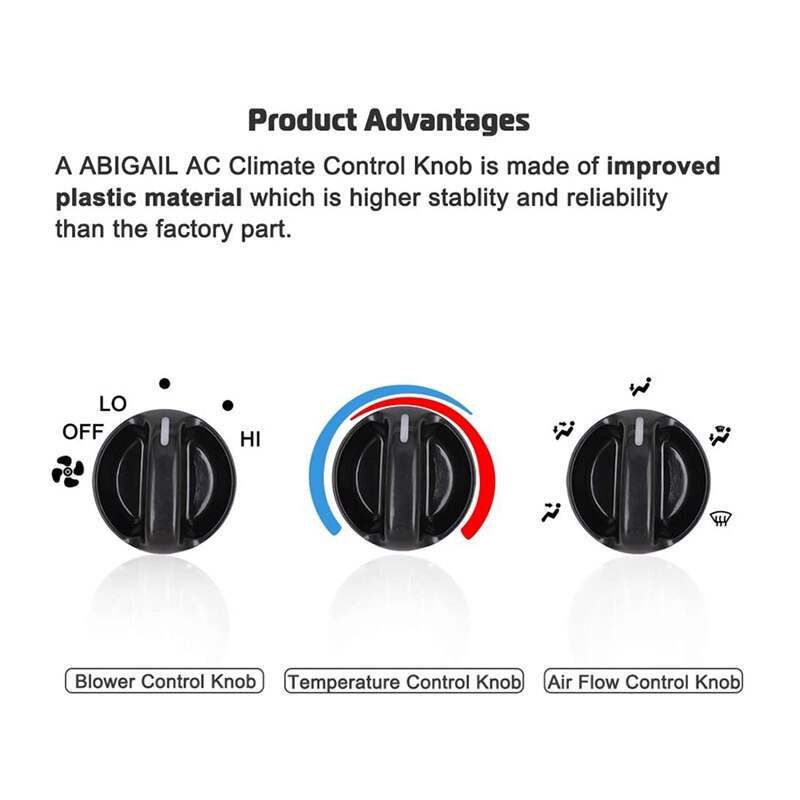 Car AC Heater Air Conditioner Control Panel Knob for Toyota- 55905 ...
