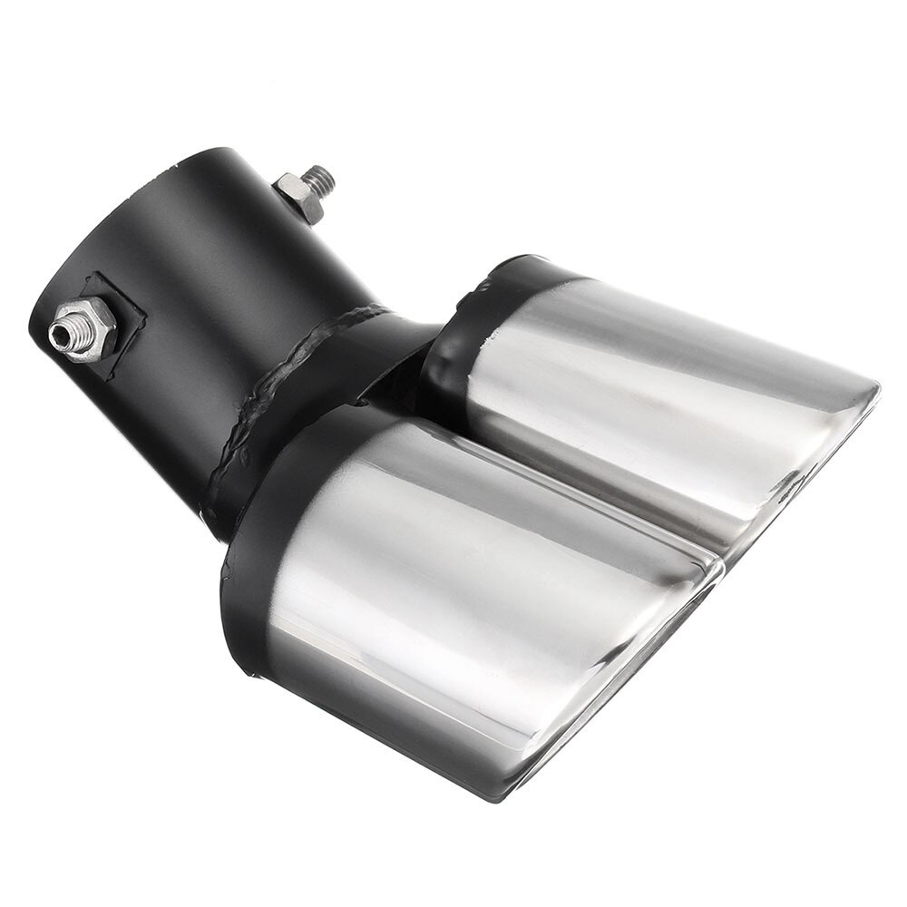 Universele Dual-outlet Auto Chrome Uitlaat Rvs Geb... – Vicedeal