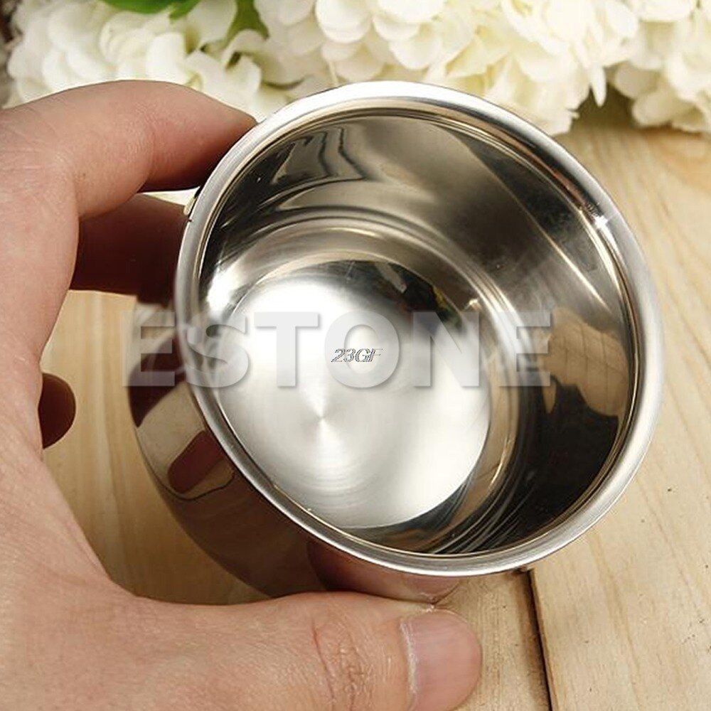 Stainless Steel Metal Shaving Shave Brush Mug Bowl... – Grandado