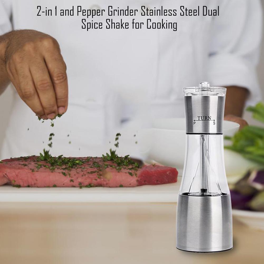 2 in 1 Mixed Grinding Steel Pepper Salt Spice Rest... – Grandado