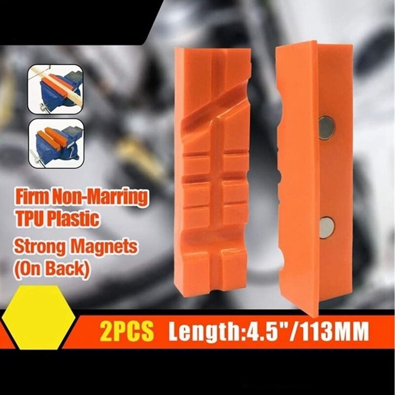 2 Piece 4.5Inch Vice Soft Jaw Protectors Universal... – Grandado