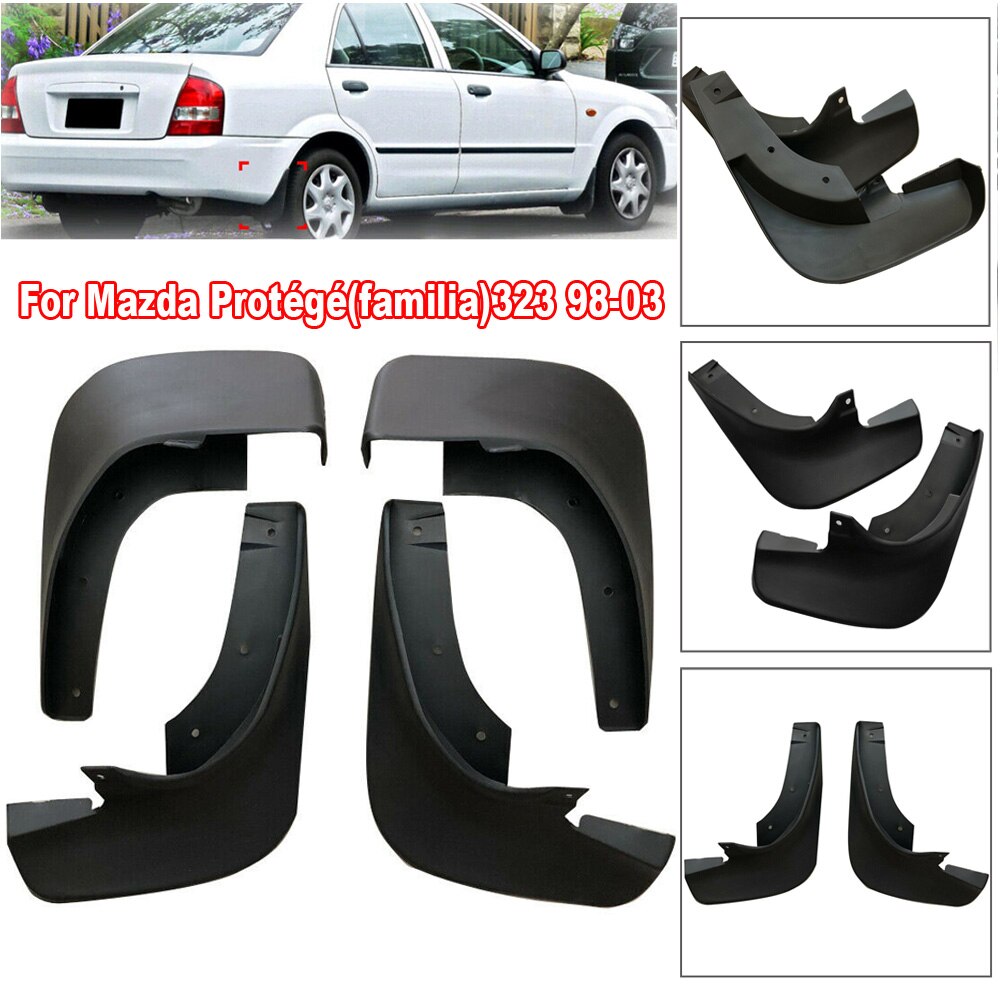 Black Mudguards Plastic Splash Fender Protector Ac... – Grandado