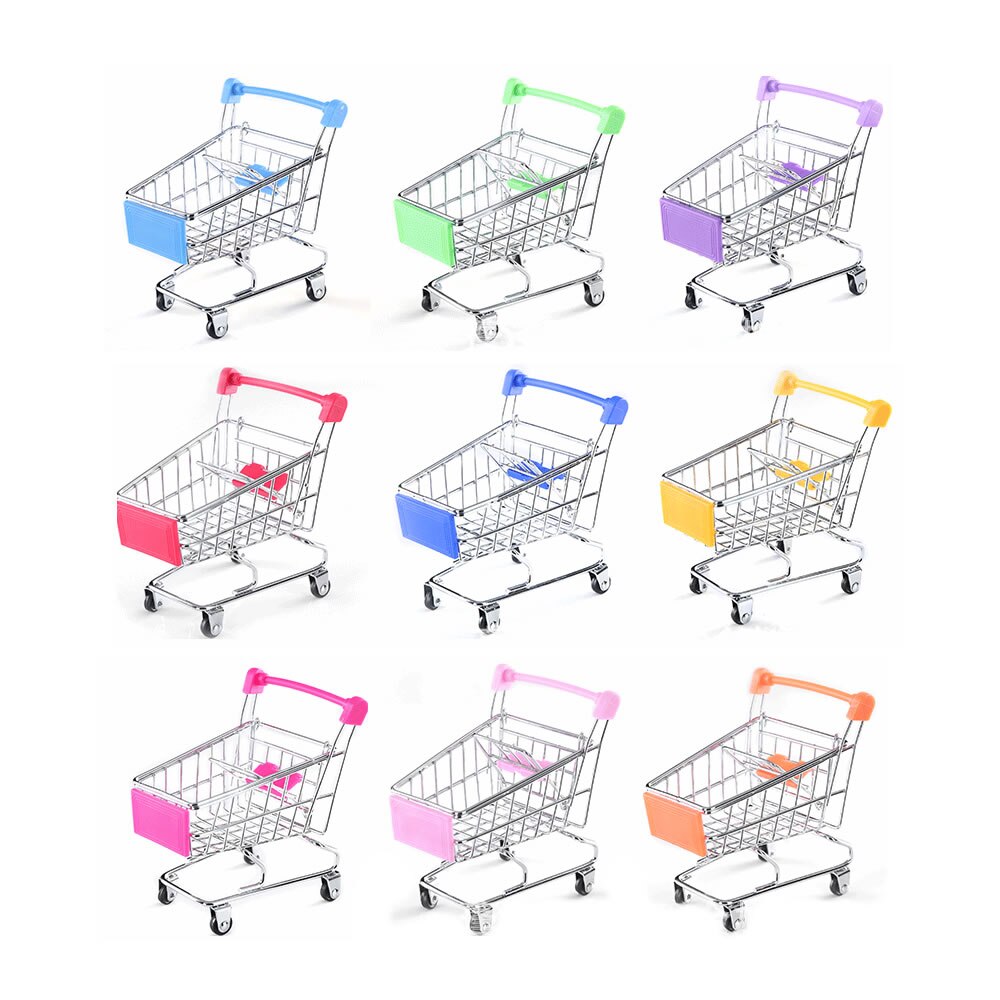 Mini Simulation Supermarket Shopping Cart Toys Cut... – Grandado