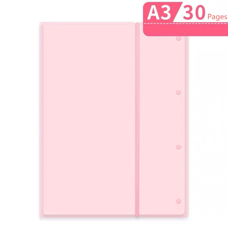 30 40 Page Waterproof A3 File Folder Document Orga... – Vicedeal