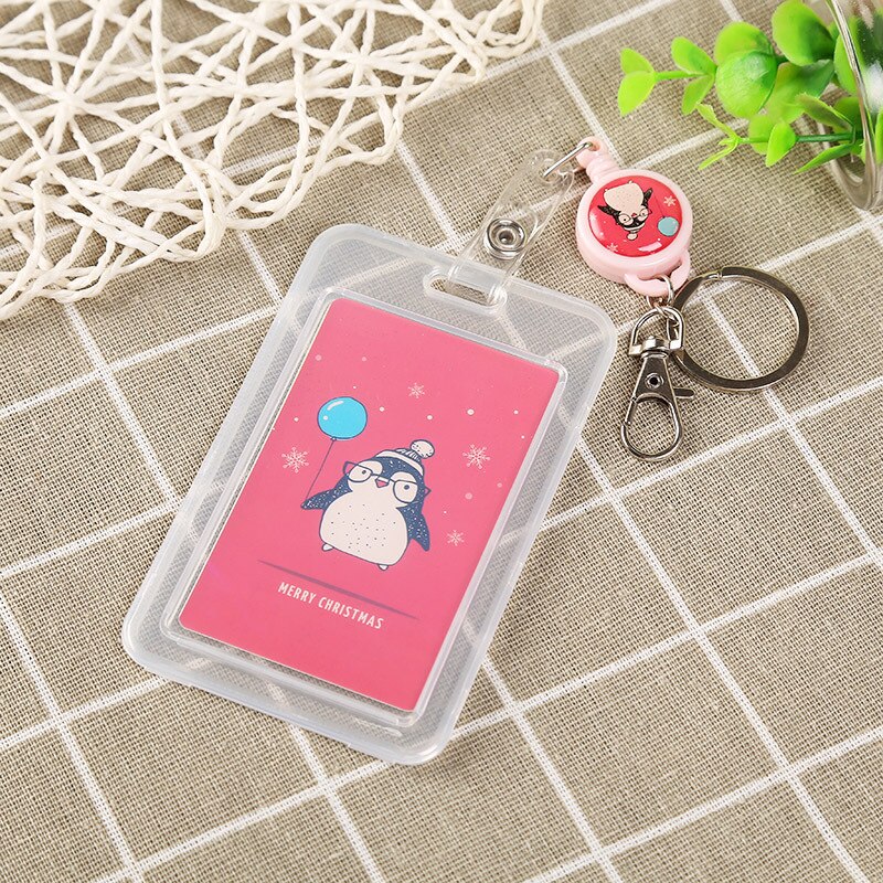 Cute Cartoon Transparent ID Card Cover Holder Bus ... – Vicedeal