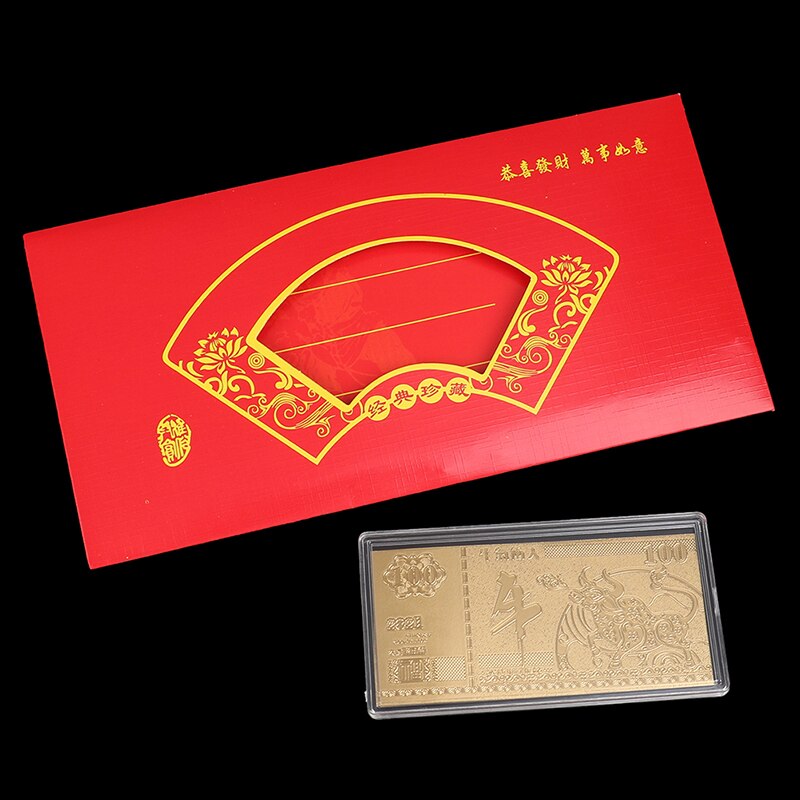 Year Gold Foil Commemorative Note Ox Commemorative... – Grandado