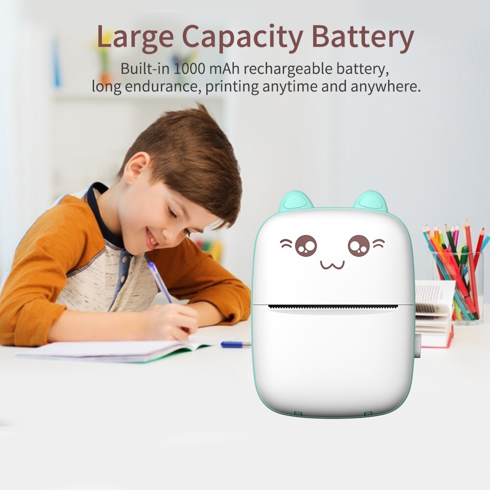 Mini Thermal Printer Portable BT Wireless Printer ... – Grandado