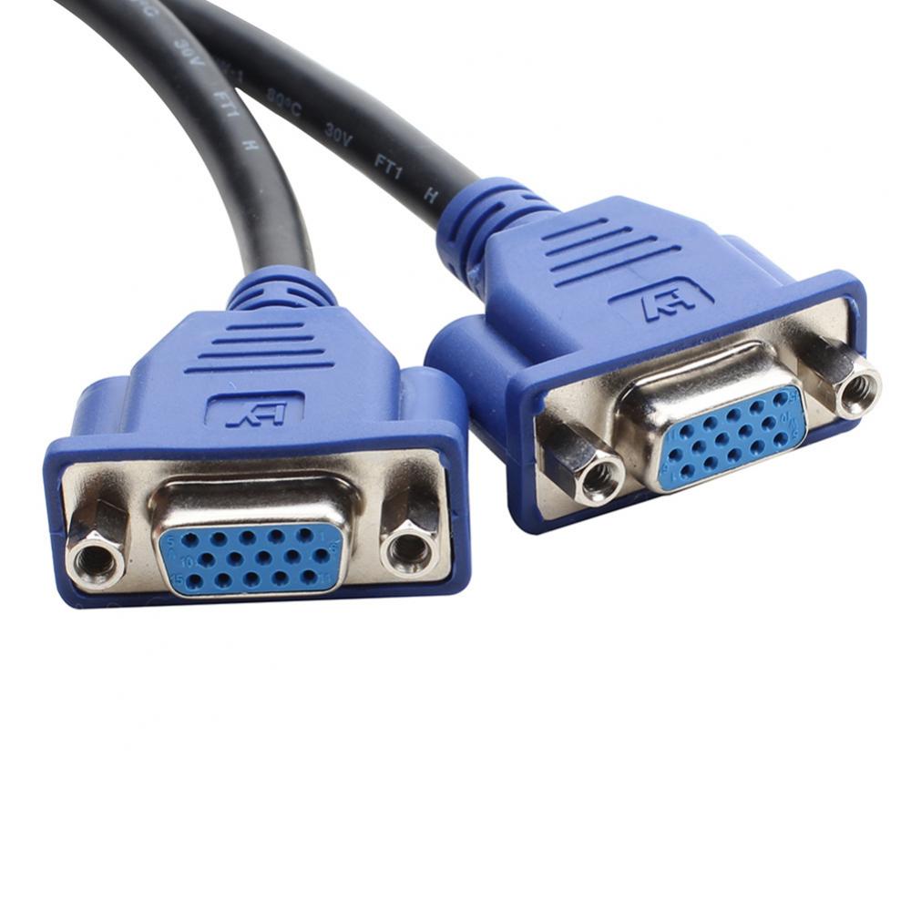 DVI-I 24+5 Pin Male to 2 VGA Female Splitter Monit... – Vicedeal