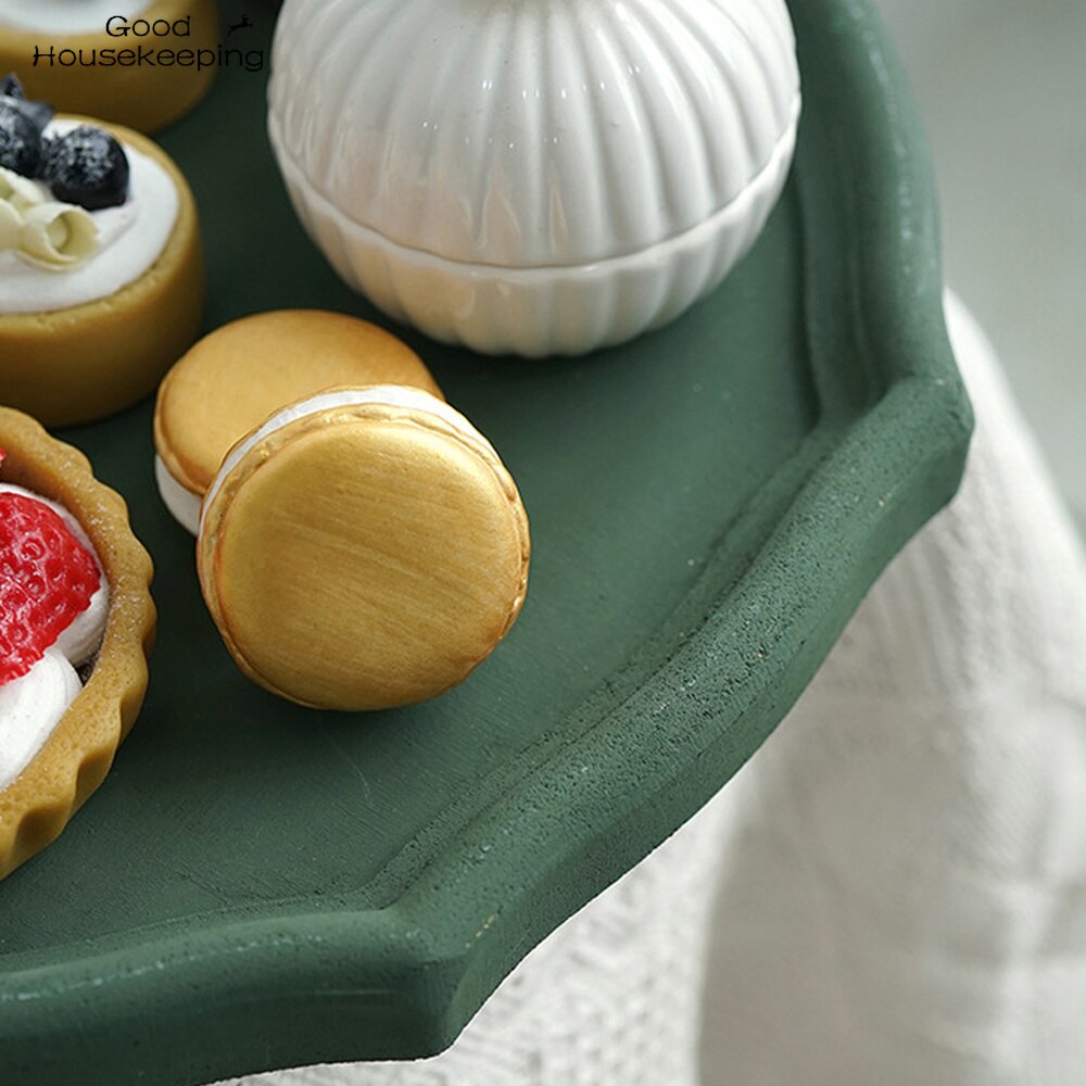 Handmade Wooden Dessert Trays Morandi Color Fruit ... – Vicedeal