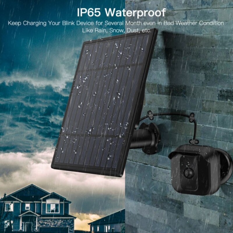 Solar Panel for Security Camera 5V Wall Mount Outd... – Grandado