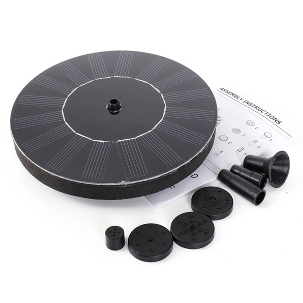 Runde Solar- Tafel Solar- Schwimm Brunnen Solar- K... – Grandado
