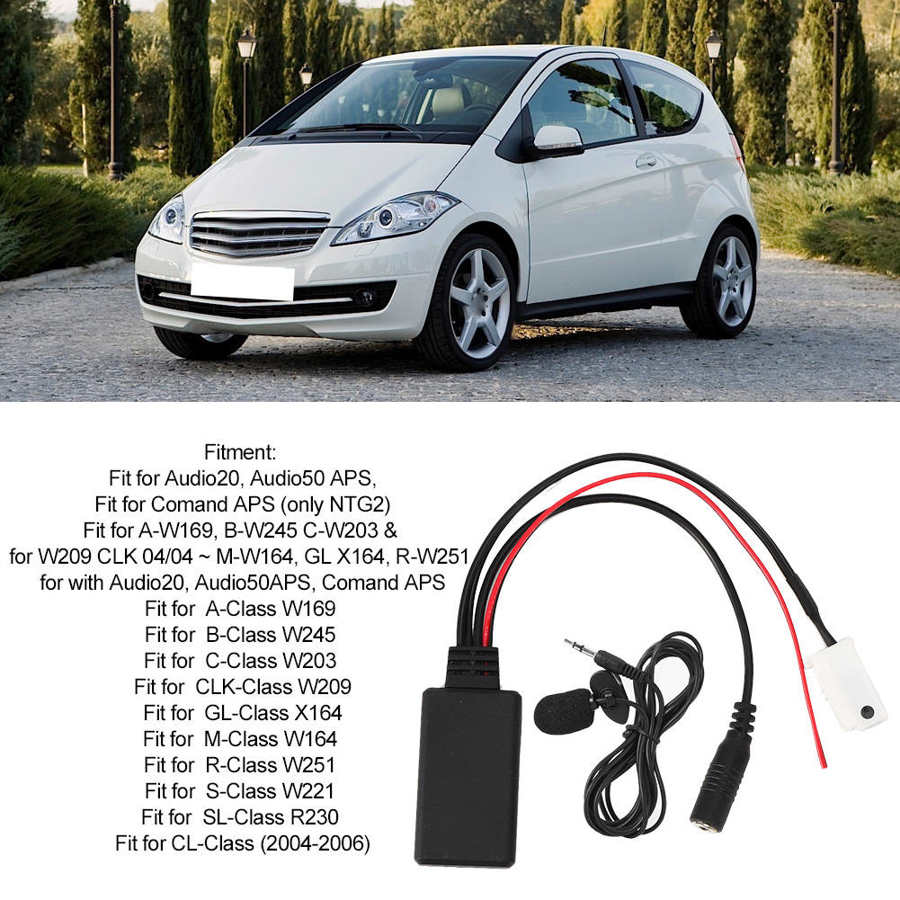 Car Bluetooth Audio MP3 AUX Receiver Cable Adapter... – Grandado