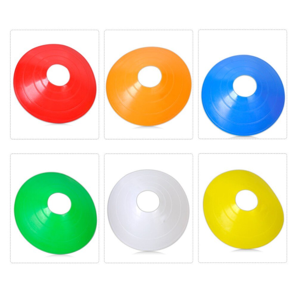 10 Pcs 19cm Cones Marker Discs Soccer Football Tra... – Grandado