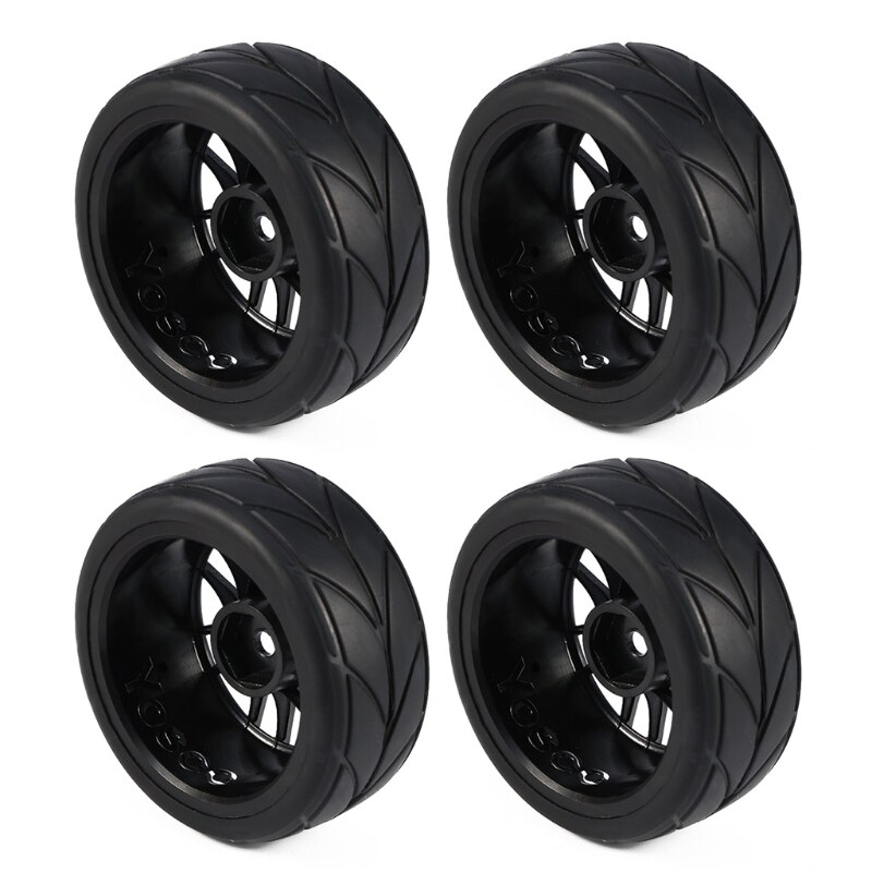 4PCS 1/10 Rubber Tire RC Racing Car Tires On Road ... – Vicedeal
