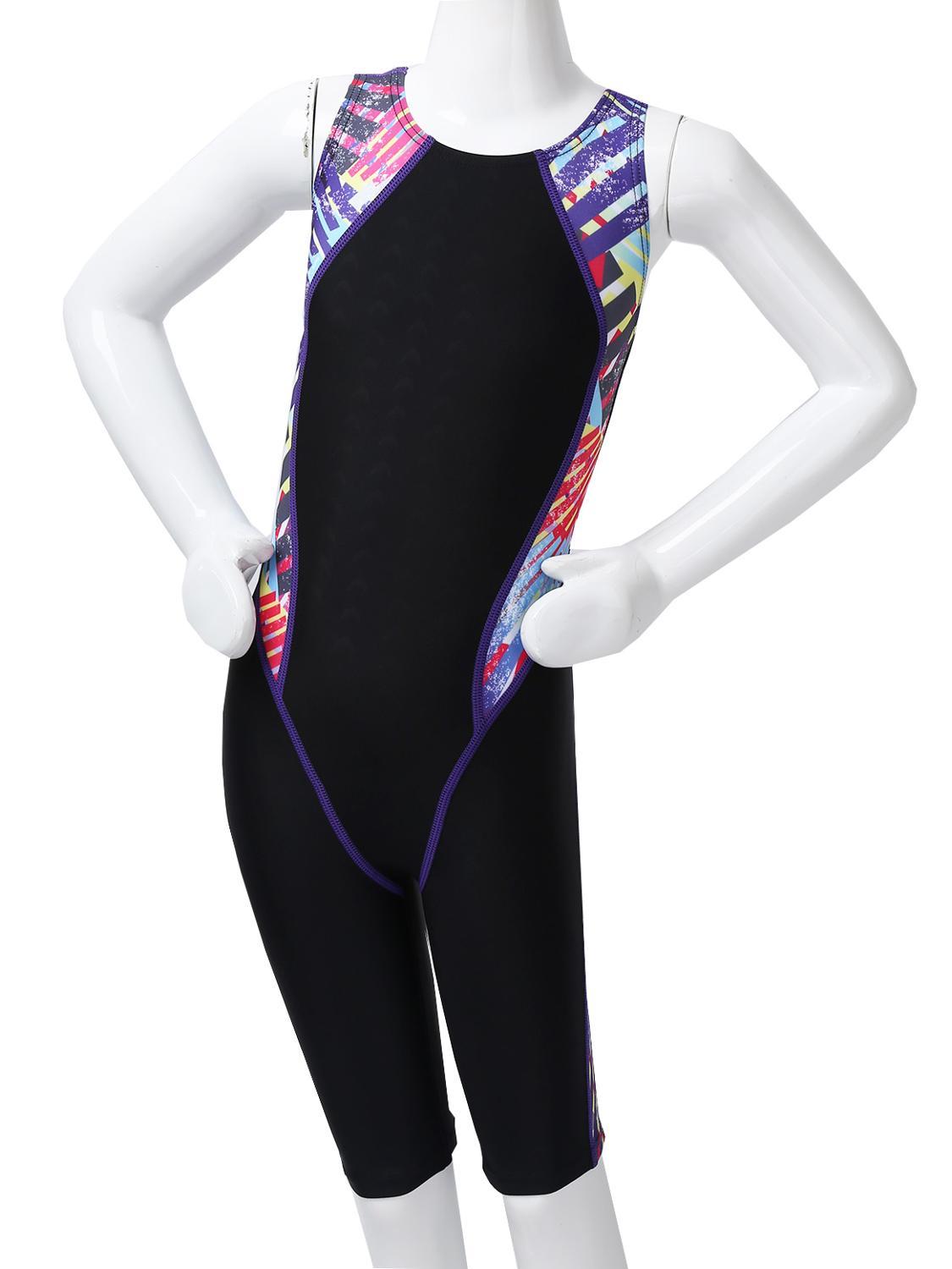 Kids Girls Swimsuit Splice Athletic Competitive On... – Grandado