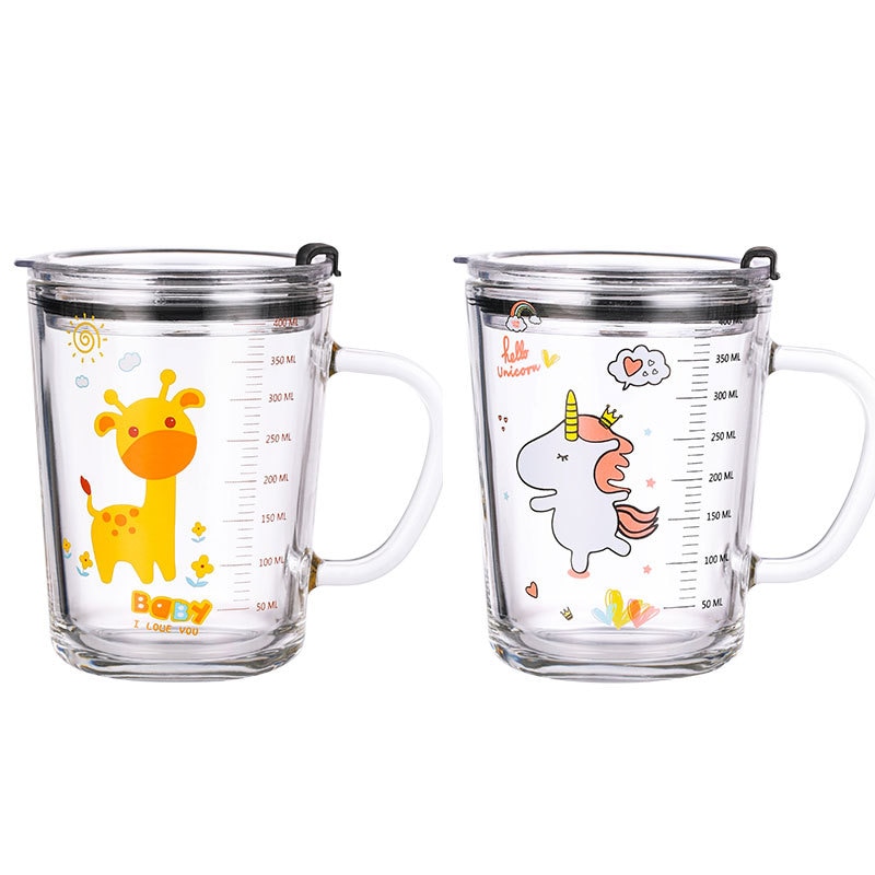 Transparent Calibration Cup with Lid Drinking Set ... – Grandado