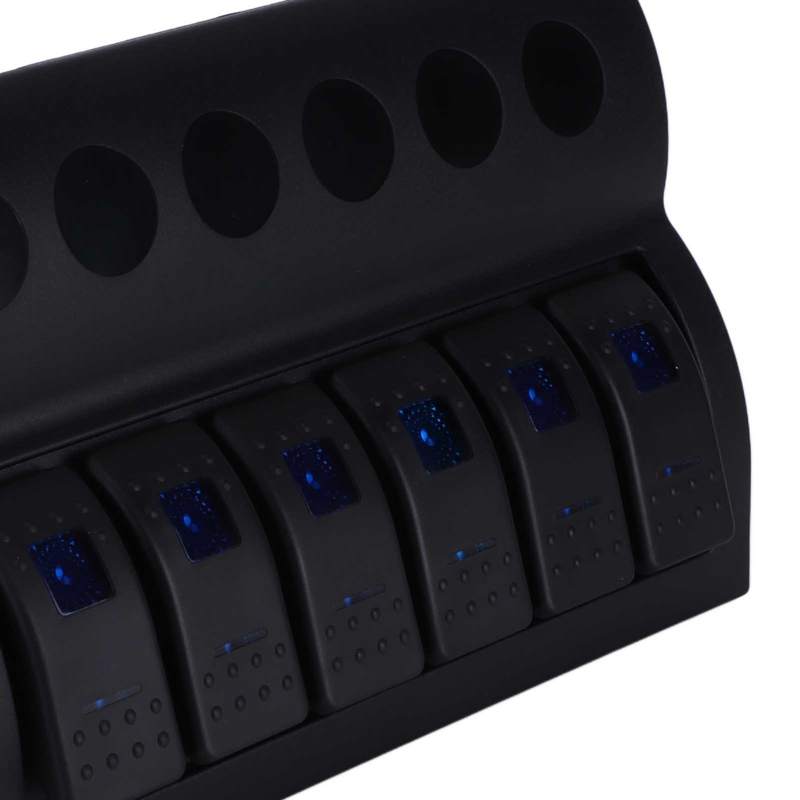 6 Gang Rocker Switch Long Service Life LED 6 Gang ... – Vicedeal