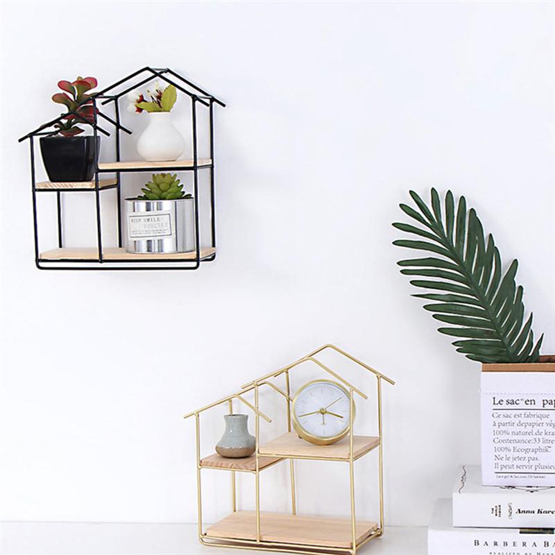 1Pc Solid Wood Wall Shelf Nordic Style Storage She... – Grandado