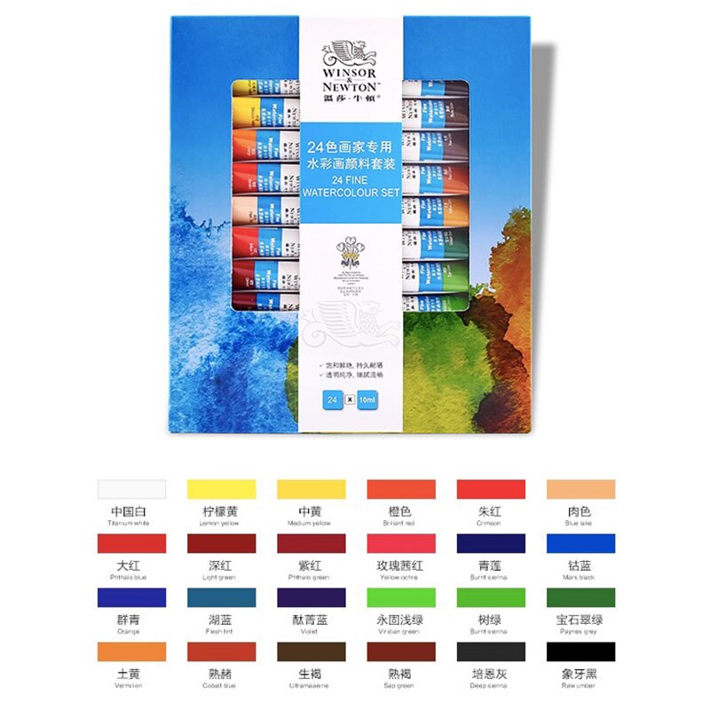 Winsor Newton Aquarel Verf Set Water Kleur Verven ... – Vicedeal
