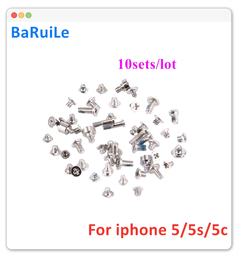 BaRuiLe 10sets Full Screw Set for iPhone 5 5c Comp... – Grandado