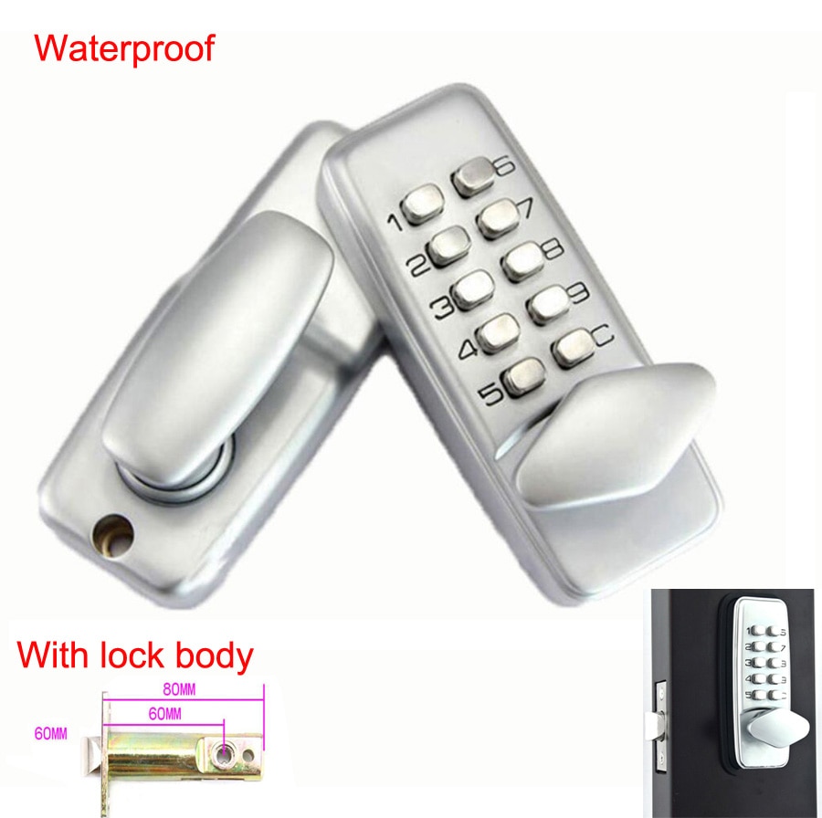 Waterproof Mechanical Digital Coded Door Lock Keyl... – Grandado