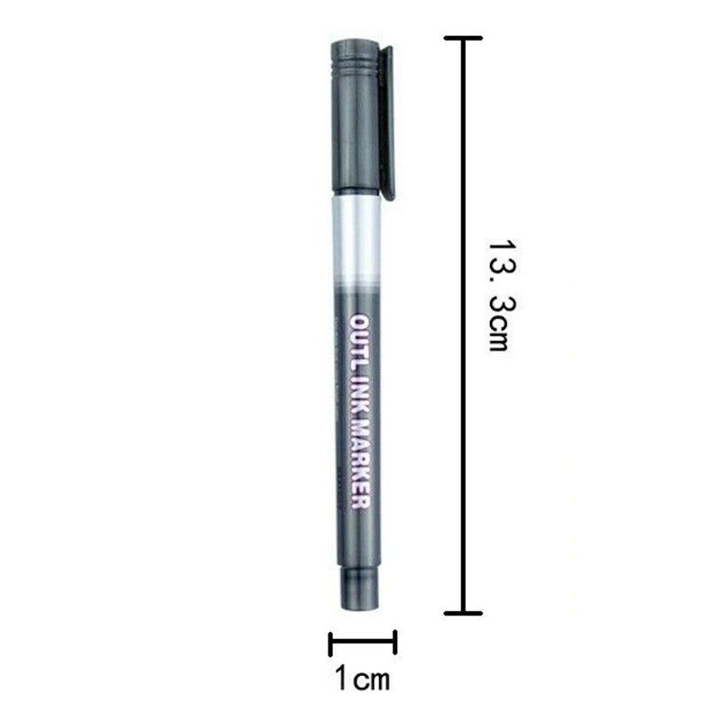 8 Colors Metallic Double Lines Doodle Art Drawing ... – Grandado