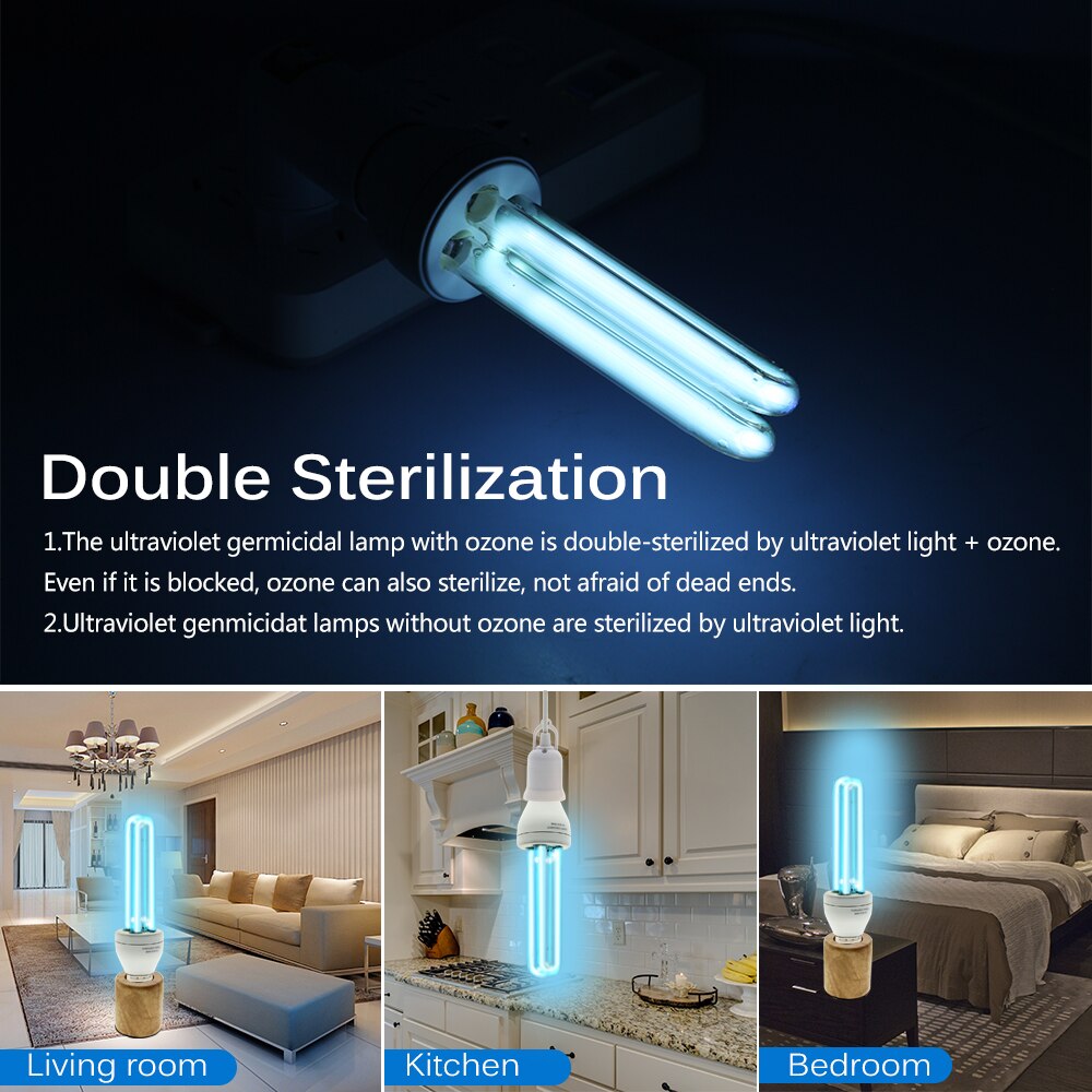 E27 UVC Germicidal Ultraviolet UV Light Tube Ozone... – Vicedeal
