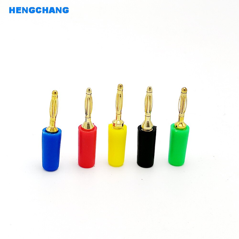 5 Color 2mm Male Banana Plug Wire Solder Type Conn... – Grandado