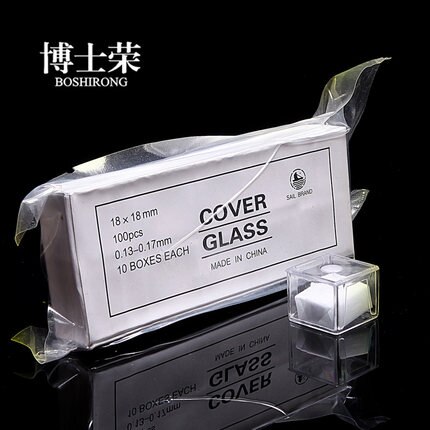 Biological microscope Cover glass 18mm*18mm 100pcs... – Grandado