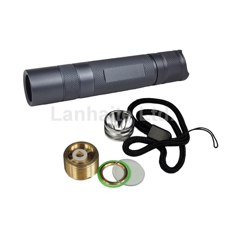 DIY S2 Plus LED Flashlight Host 118mm x 24mm - Gre... – Vicedeal