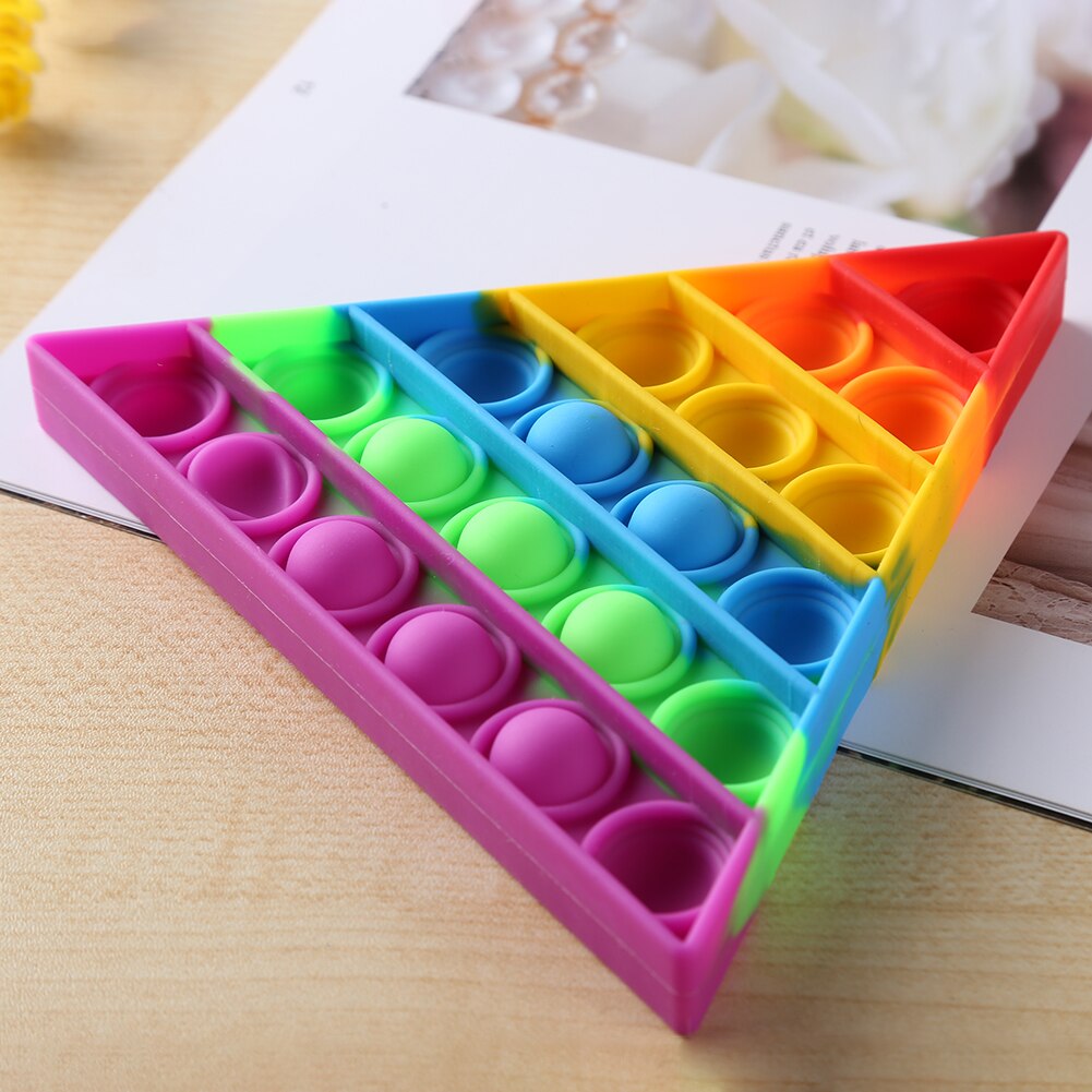 Triangle Push Bubbles Sensory Toy Safe Desktop Puz... – Grandado