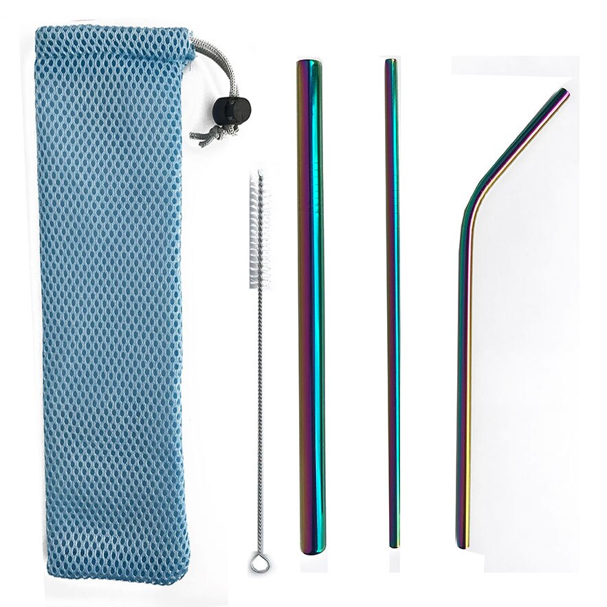 5pcs Portable Reusable Straws 304 Stainless Steel ... – Grandado