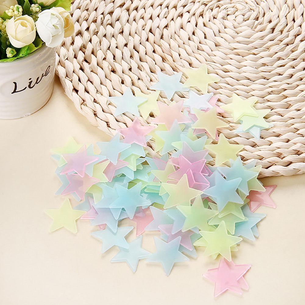 Pegatinas 3D de estrellas de Luna luminosa para pa... – Grandado