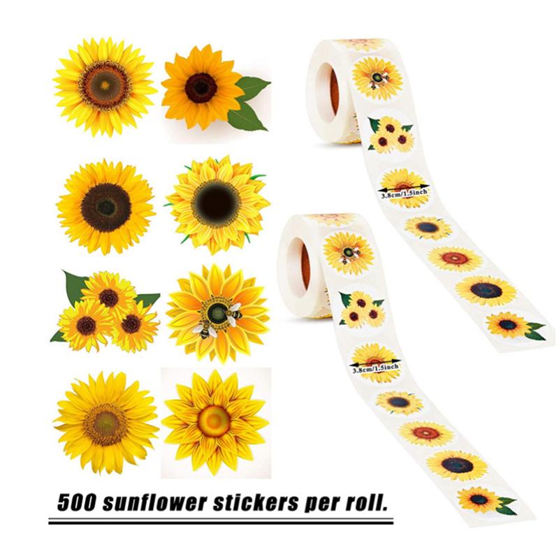 1 Rol Van 500 Stuks Afdichting Stickers Bloem Labe... – Grandado