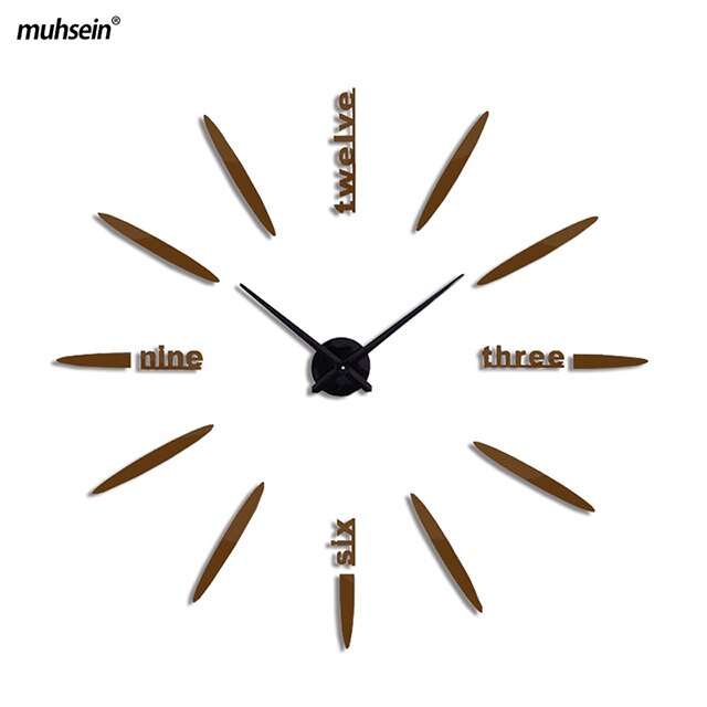 Muhsein Acrylic Arrow Wall Clock Large Size Mute Q... – Vicedeal