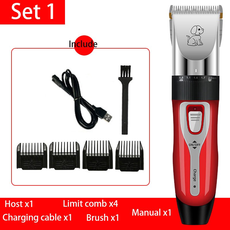 Dog Clipper Pet Grooming Tool Kit Cat Hair Trimmin... – Grandado