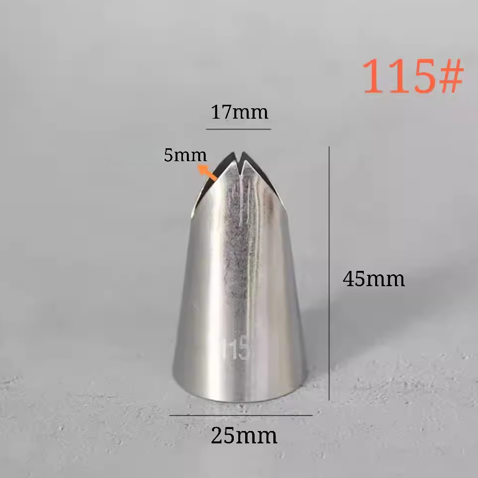 #112 #113 #114 #115 Leaf Shape Piping Nozzle 4 Pcs... – Grandado