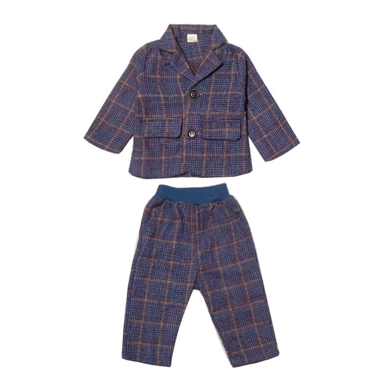 Purple 12M-8Y Kids Blazers Plaid School Suits For ... – Vicedeal