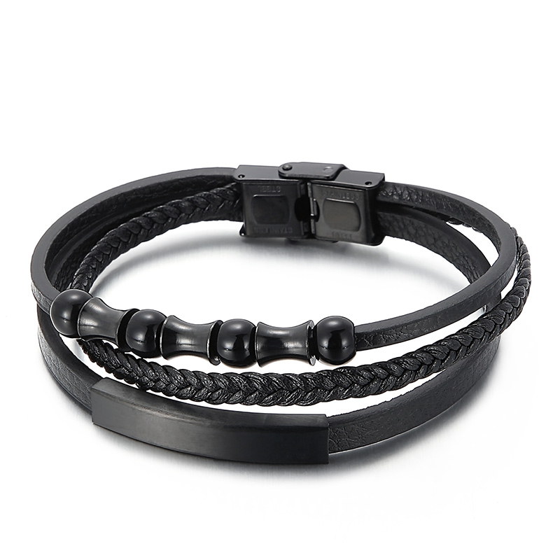 Europese Hip Hop Sieraden Rvs Magneet Bocht Bamboe... – Vicedeal