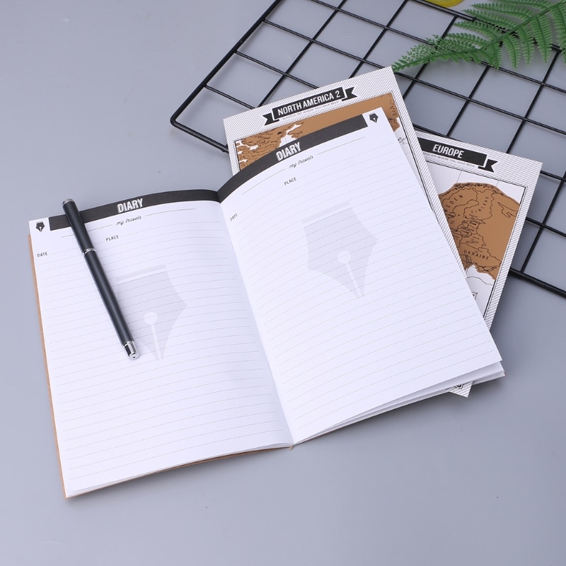 Journal Diary Notebooks Scratch Map Popular Travel... – Grandado