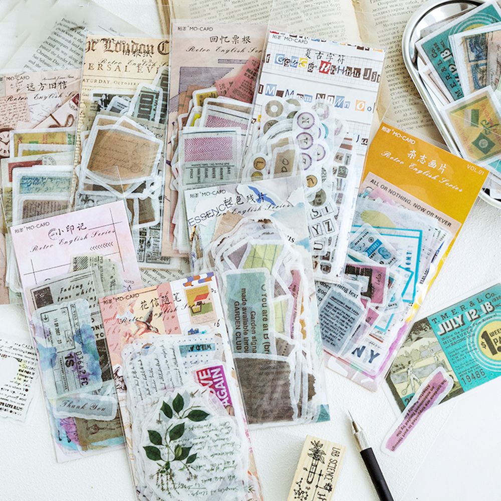 60pcs Diary Calendar Decorative Label Stickers Kaw... – Grandado