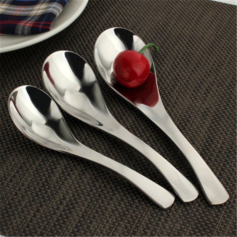 3 Pcs/Lot Stainless Steel Spoon Set Portable Soup ... – Vicedeal