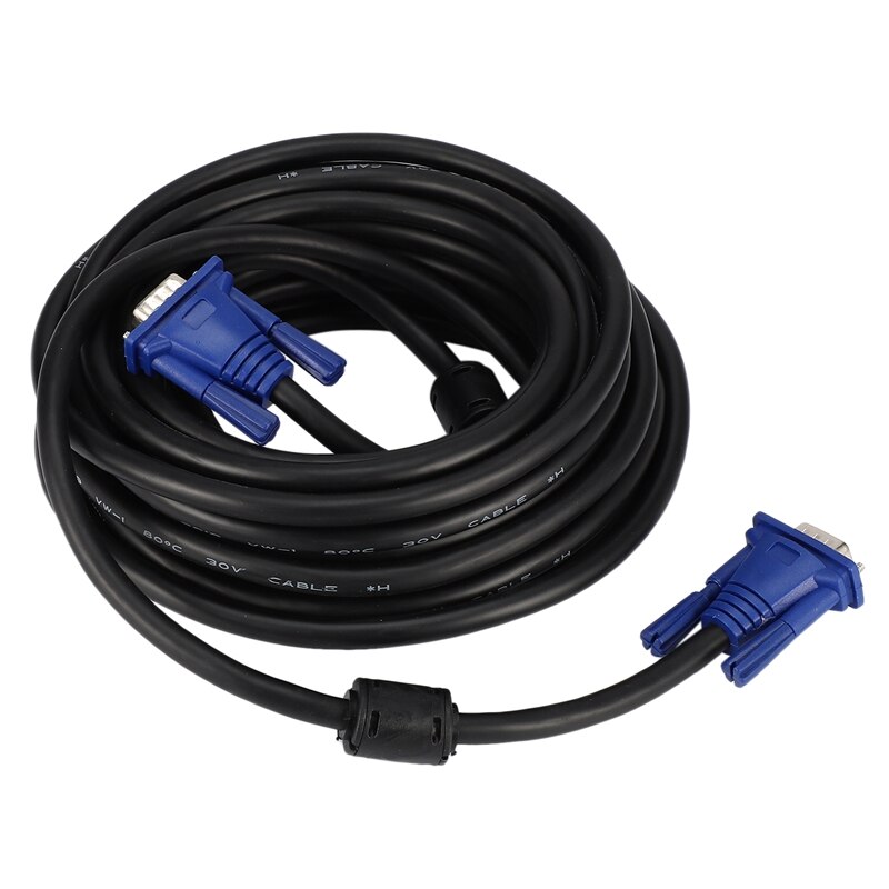 10M VGA Cable Male to Male 3+6 HD Fully Wired 15 P... – Vicedeal